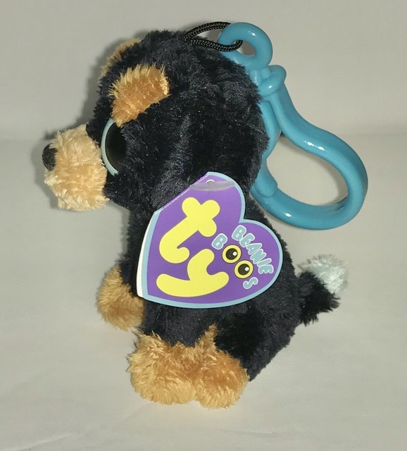 Ty Beanie Boo Boos Key Clip 3" Tuffy Rottweiler Dog HTF W/old ...
