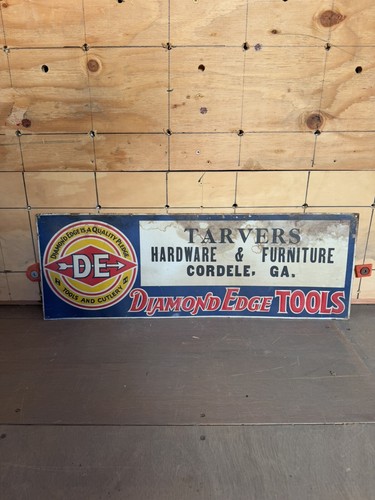 Vintage Original Diamond Edge Tools Cordelle Georgia Embossed Metal ...