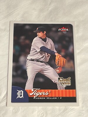 Andrew Miller 2007 Fleer Baseball Rookie Card #50 RC Detroit Tigers (B ...