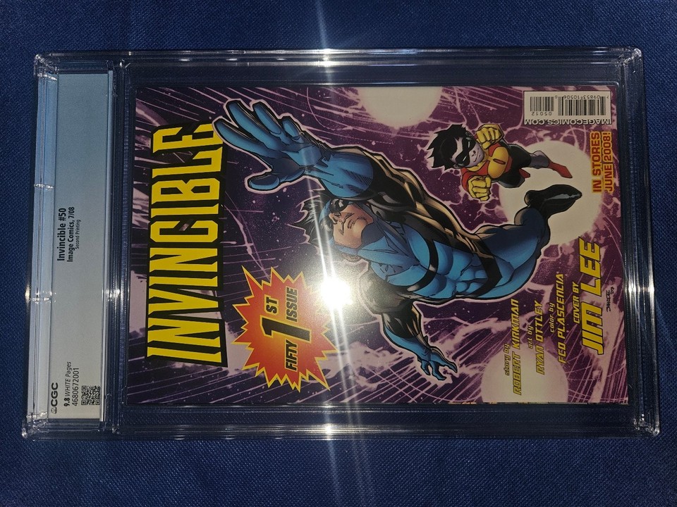 Invincible #50 CGC 9.8 White Pages Second Printing Image Comics 2008 ...