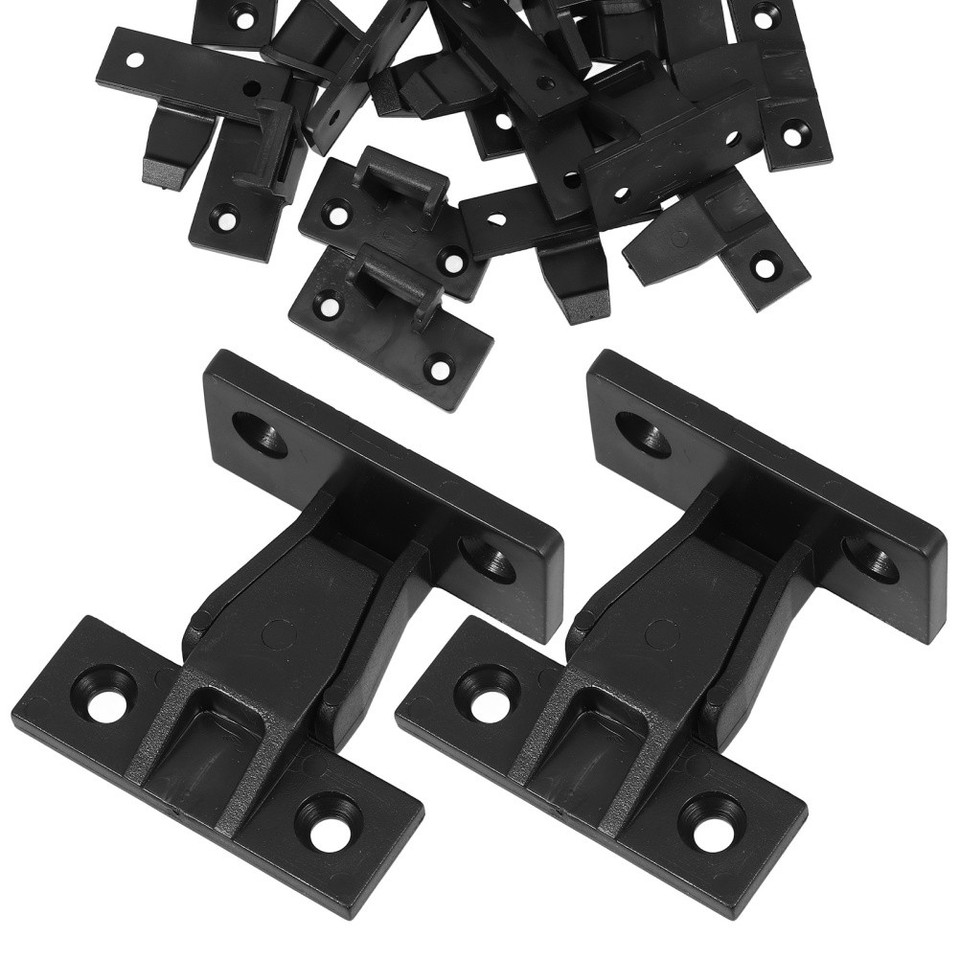 12 Set Plastic Fitting Furniture Panel Joints Bracket Push-On Clips ...