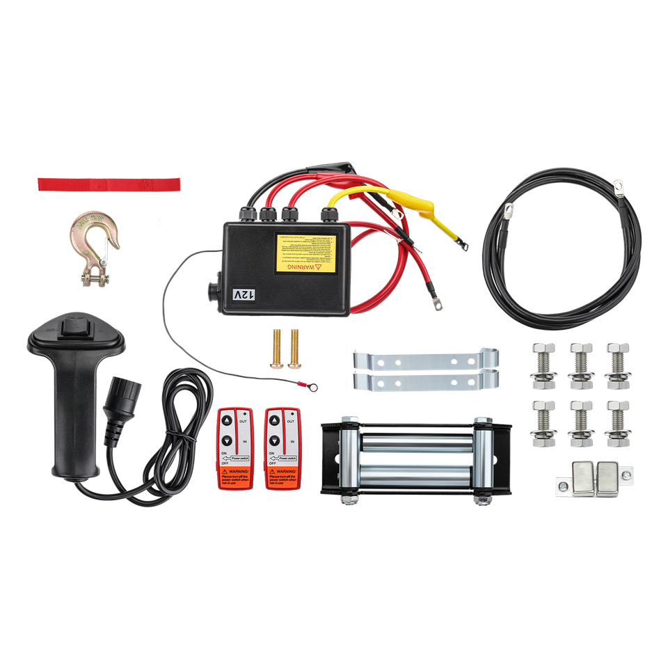 12V Electric Winch 3000lb 4500lb 13500lb + Synthetic Rope Wireless ...