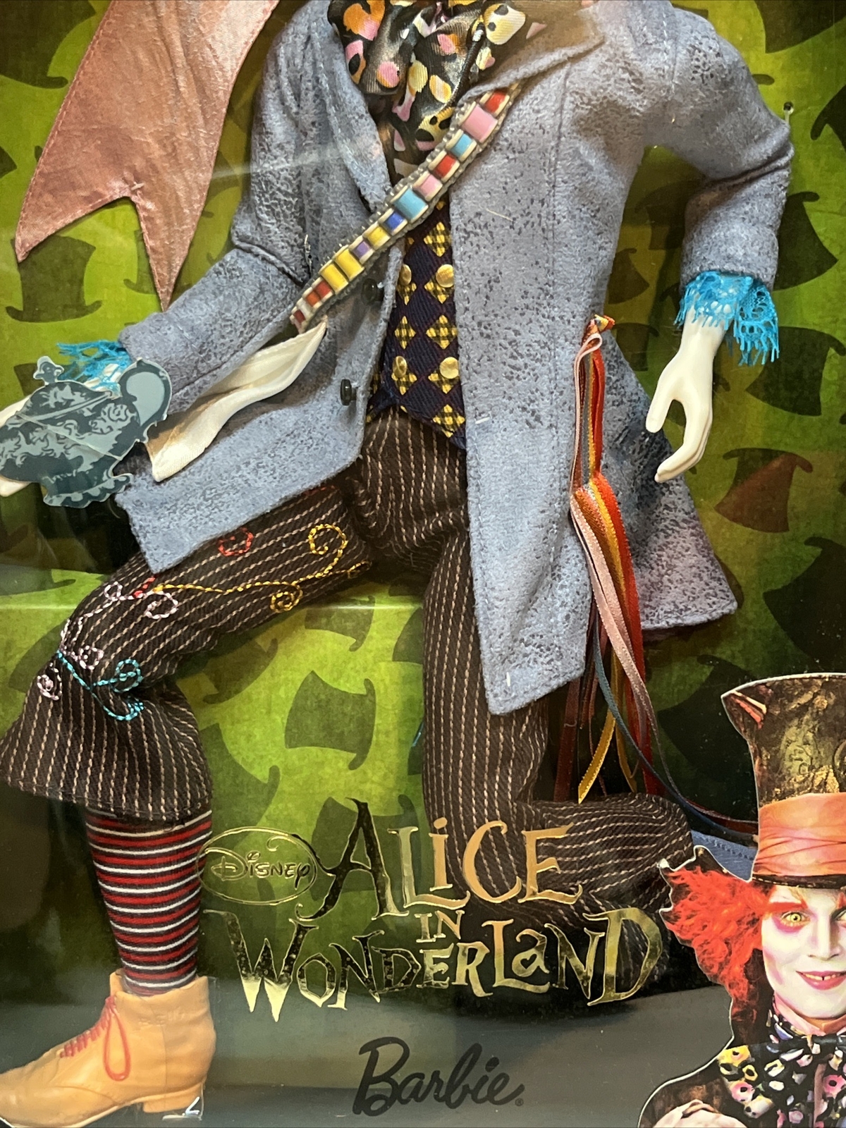 Barbie Alice In Wonderland Ken as The Mad Hatter T2104 Mattel 2010 ...