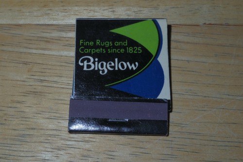 Vintage Bigelow Fine Rugs and Carpets Since 1825 Matchbook Unstruck ...