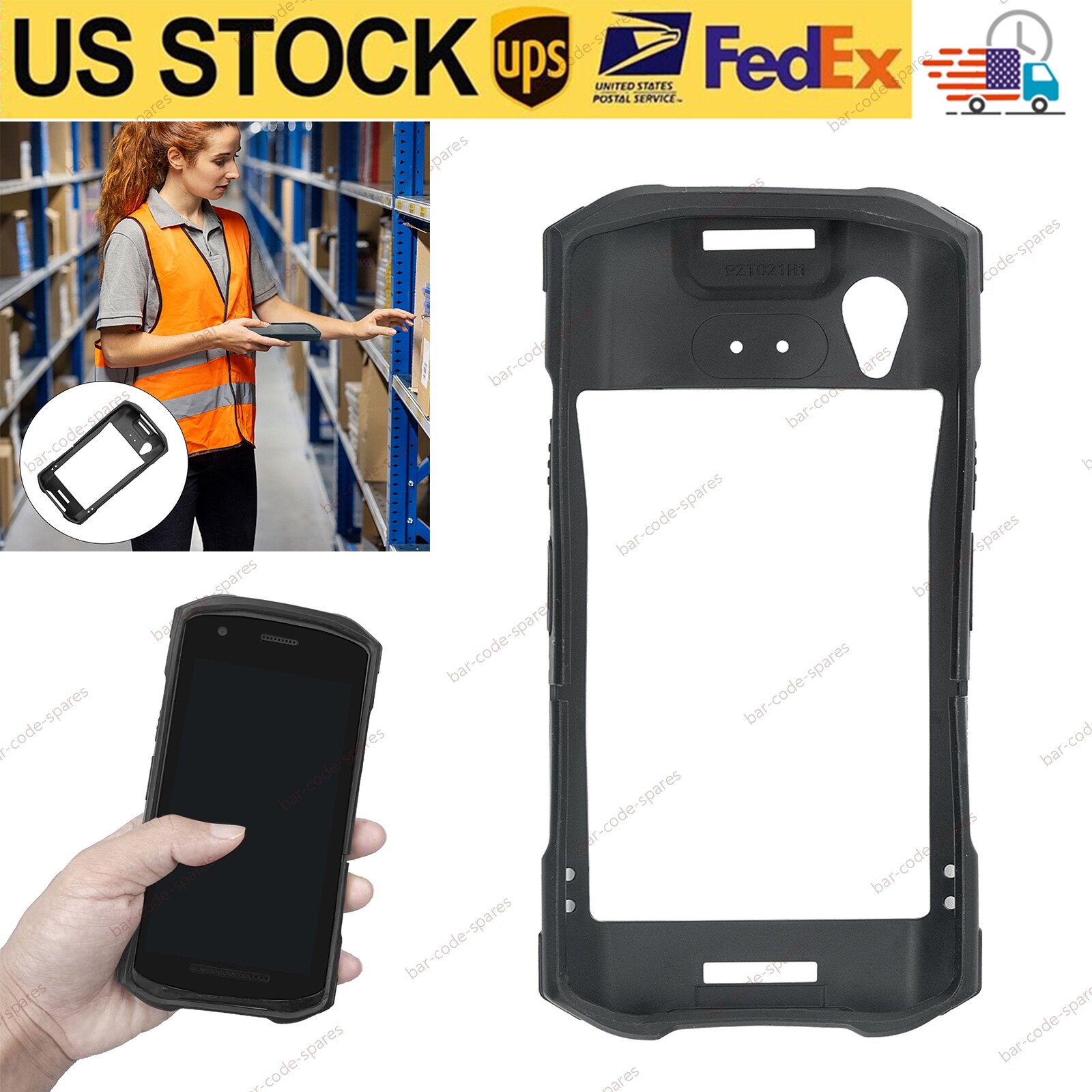 For Zebra TC21 TC26 Rugged Bumper Case Boot / Protective Cover Brand ...