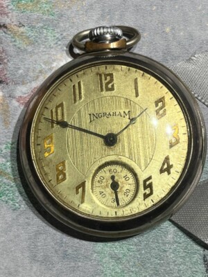 Ingraham pocket watch 18s | eBay
