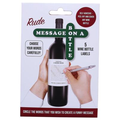 5-Pack Rude Adult Crossword Puzzle Wine Bottle Labels – Gift & Bottle ...