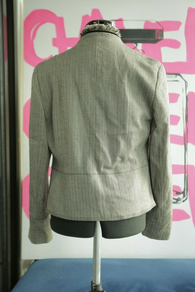 Susan Military Style Jacket Amazing Ribbon Detail Metal Clips Size 14 ...