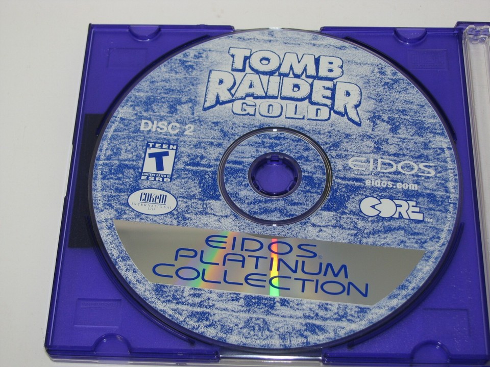 TOMB RAIDER GOLD Eidos Platinum PC CD ROM Collection,2 DISCS ONLY | eBay