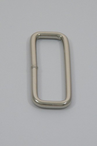 38mm 1.1/2" Rectangle Welded Loop Ring Metal Nickel Nickle Rings Loops ...