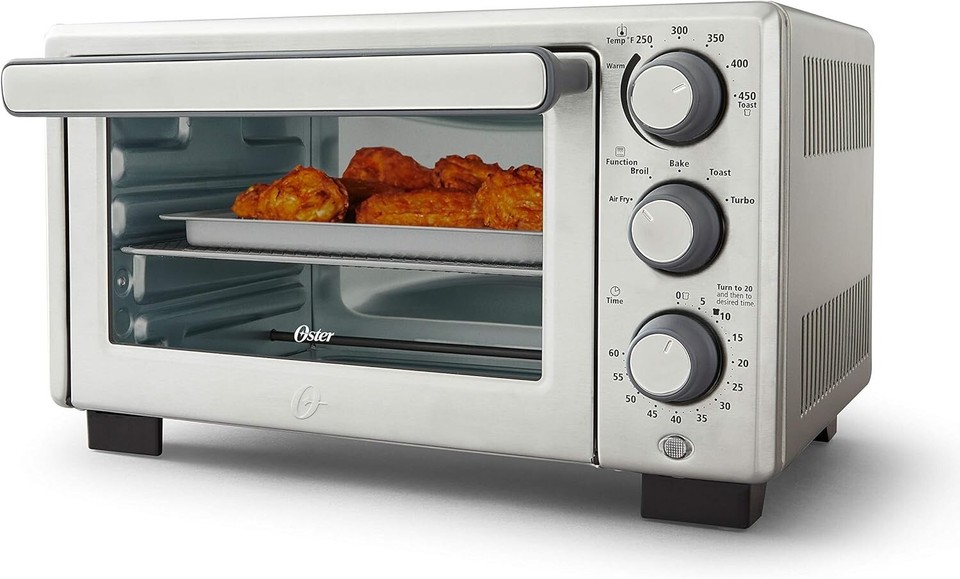 Oster Convection Toaster Countertop Oven With Air Fryer Stainless Steel ...