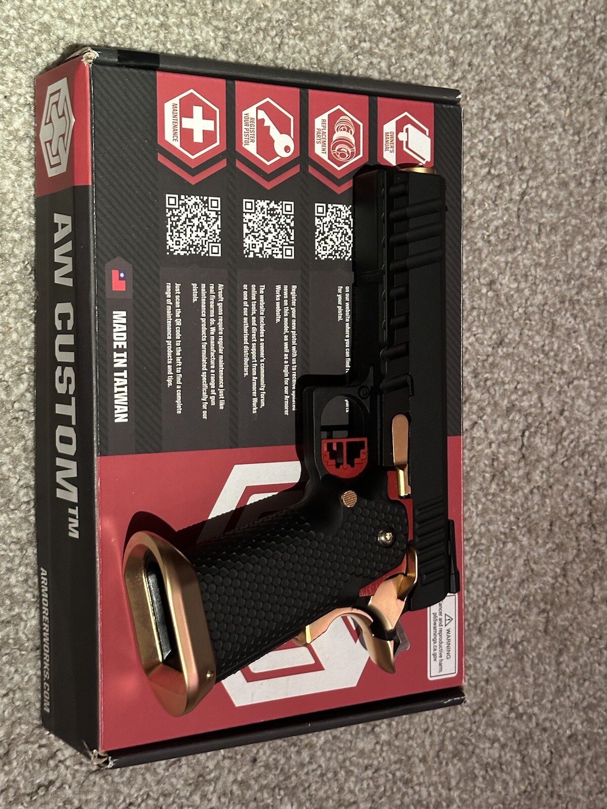 AW Customs “Ace Competitor” Hi-Capa CO2 Blowback Pistol | eBay