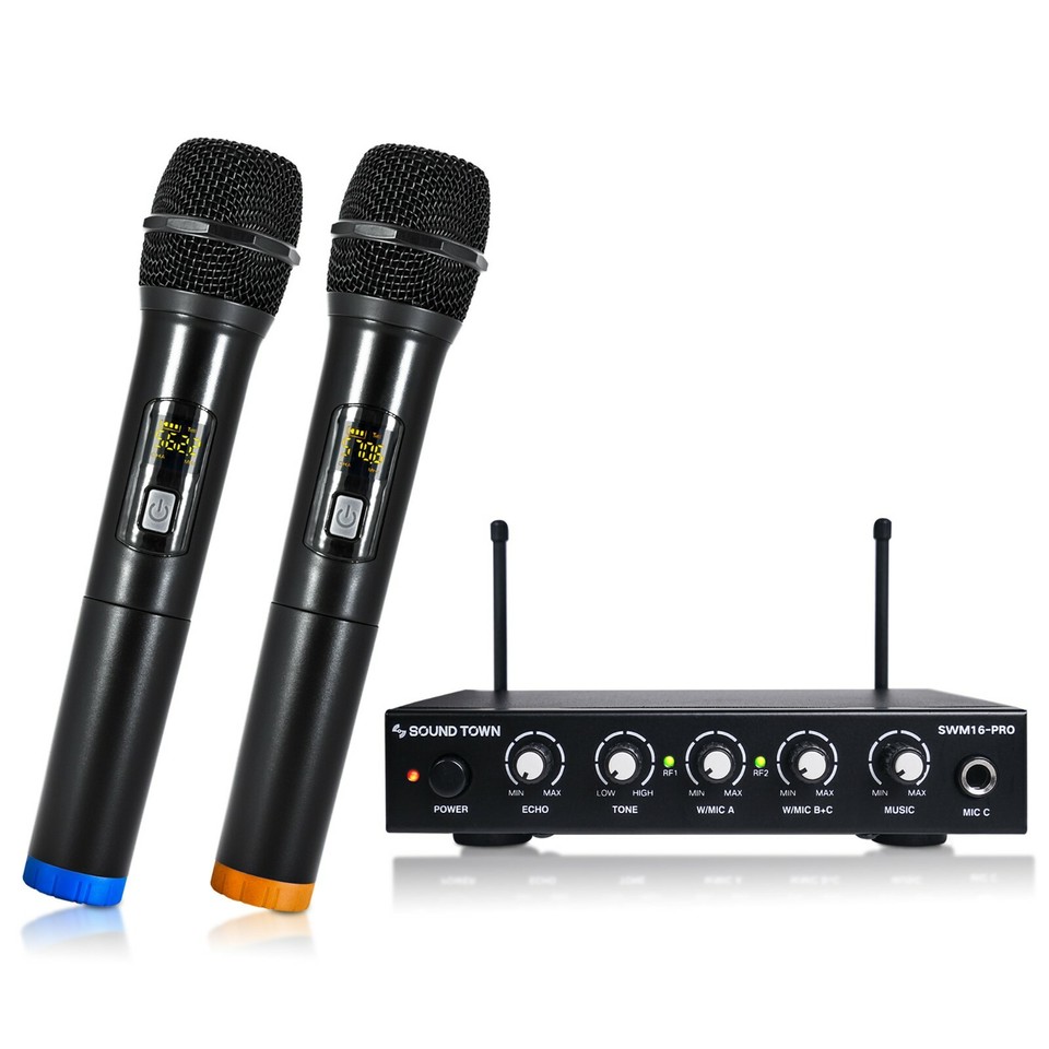 Sound Town Wireless Microphone Karaoke Mixer w/ Optical(Toslink) AUX ...