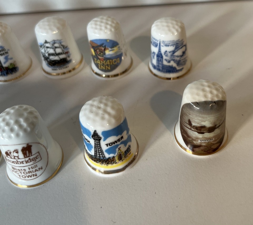 Thimbles Landmarks In The UK X 11 Big Ben Ironbridge Vgc | eBay UK