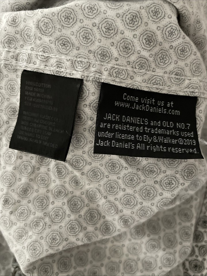 Jack Daniels Whiskey No7 Logo Western Style SS Black Pearl Snap Up ...