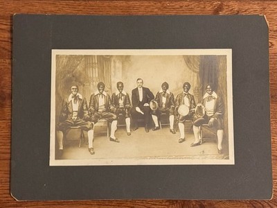 MINSTREL BAND Circa 1910 silver gelatin mounted cabinet photograph | eBay