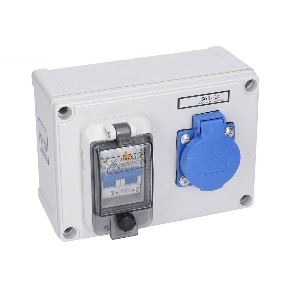 Power Socket Wall Mount Electrical Outlet Box German Standard 200‑250V ...