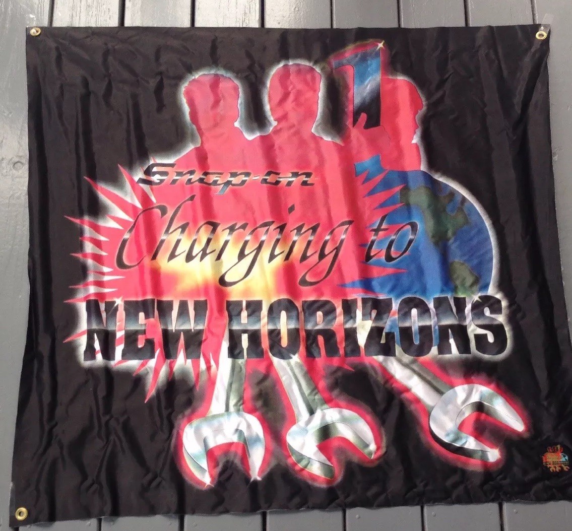 Snap On Tools COLLECTABLE Charging To New Horizons Meeting Room Banner ...