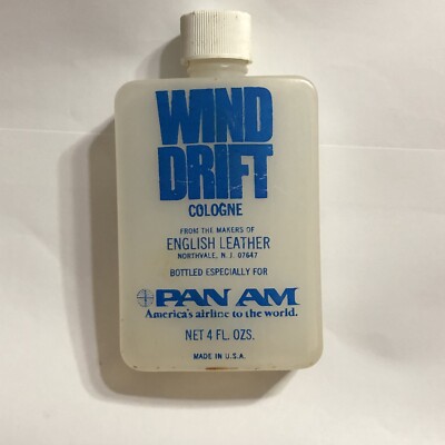 Pan Am Wind Drift Cologne Bottle Empty 4 Fl Oz Rare | eBay