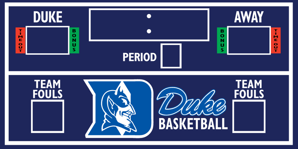 Duke Scoreboard, basketball scoreboard, Duke decor | eBay