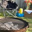 80cm Indian Fire Bowl / Fire Pit With Stand & Grill - Handmade Kadai ...