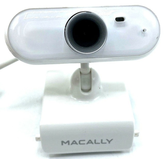 Macally IceCam2 USB 2.0 Video Webcam with Microphone, White Web Cam for ...