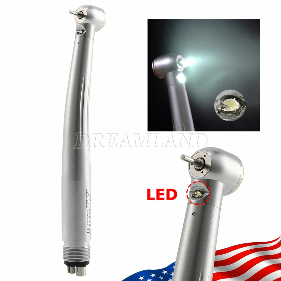 B2/M4 Dental High/Low Speed Handpiece Kits LED Straight Contra Angle ...