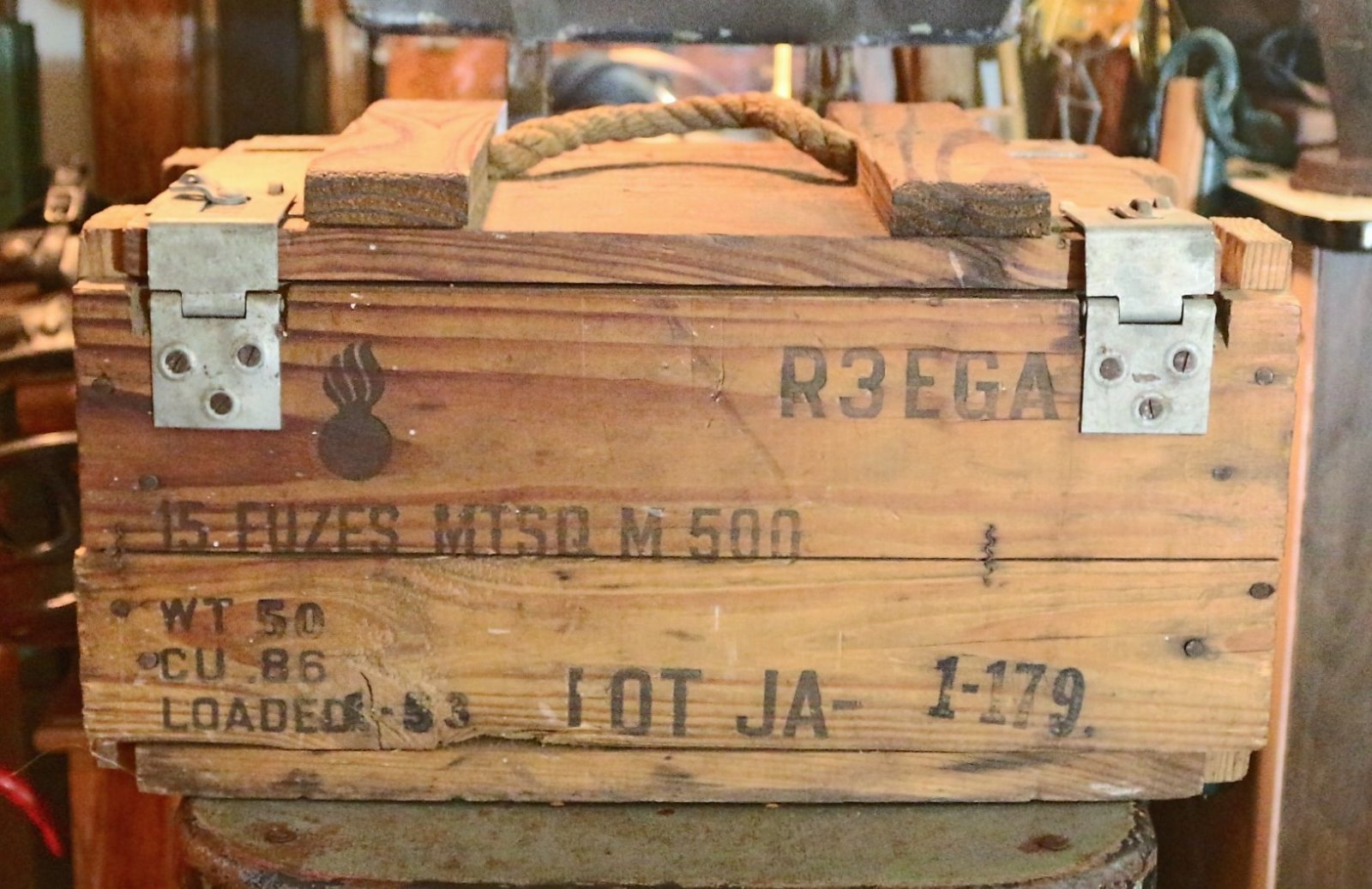 Wooden Ammunition Box
