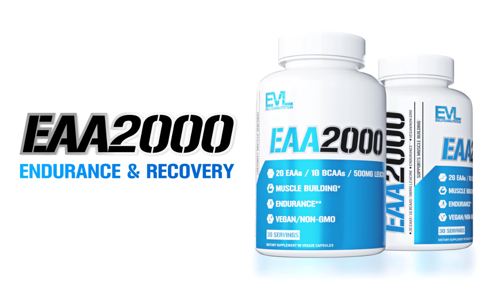 Evlution Nutrition EVL EAA2000 EAA Amino Acids Muscle Recovery BCAA EXP ...