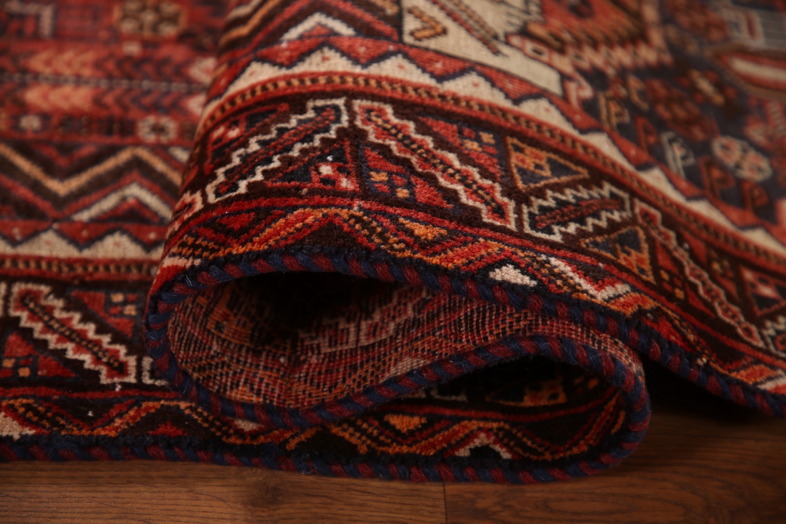 Antique Geometric Abadeh Rug Wool Hand-knotted 5x9 ft. Tribal Carpet | eBay