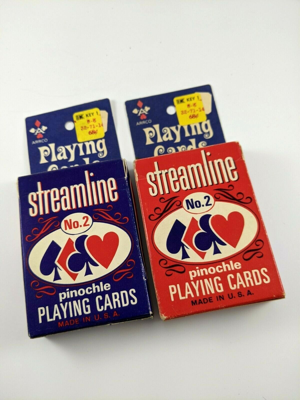Vintage Streamline Arrco Pinochle Playing Cards No. 2, 2 Decks | eBay