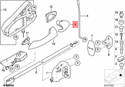 Genuine BMW X5 E53 X5 3.0d 3.0i 4.4i 4.6is Covering Primend Right ...