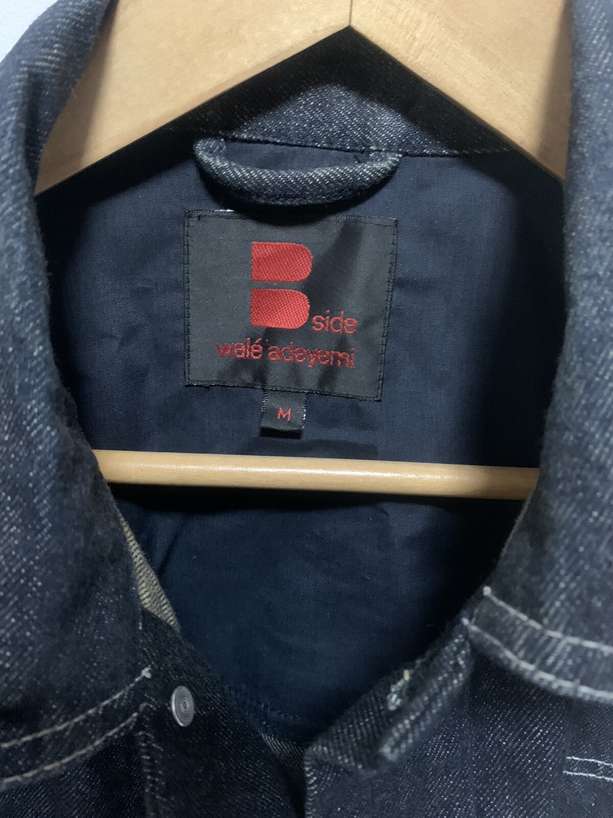 Wale Adeyemi B Side Mens Graffiti Back Denim Jacket Size M, Very Rare ...