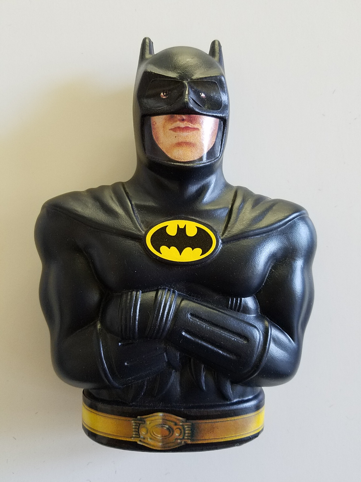 Vintage 1989 Batman Plastic Piggy Bank, Crossed Arms Michael Keaton, DC ...