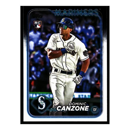 2024 Topps Series 1 #195 Dominic Canzone Rookie Seattle Mariners ...
