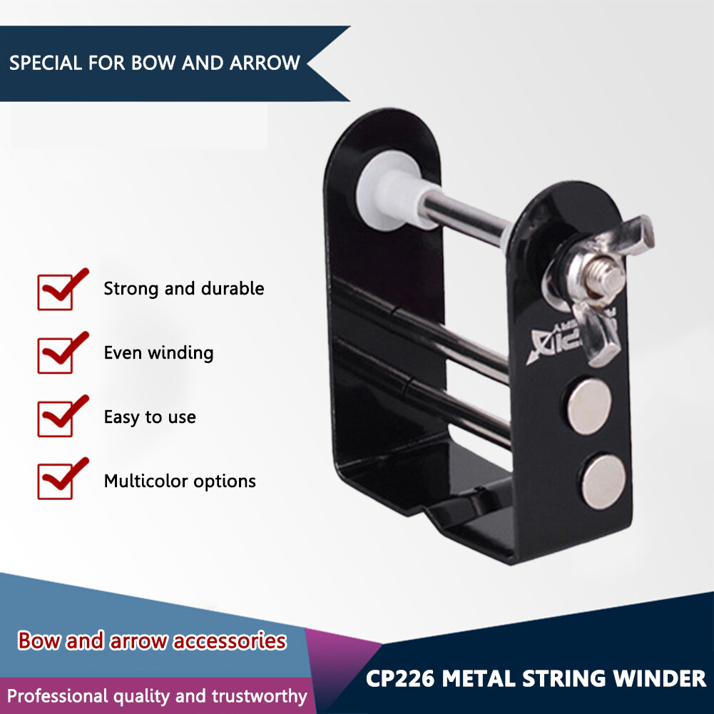 Metal Arrow Bow String Winder Bowstring Wire Winding Assist Tool (Black ...