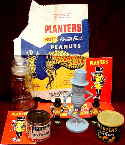 (10) OLD PLANTERS MR PEANUT ADVERTISING CHARACTER PACKAGING & PREMIUM ...