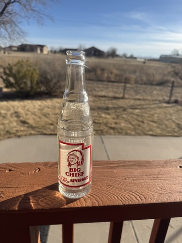 Big Chief Soda Bottle 2-color ACL Logan Utah Coca Cola Bottling 10 Oz ...