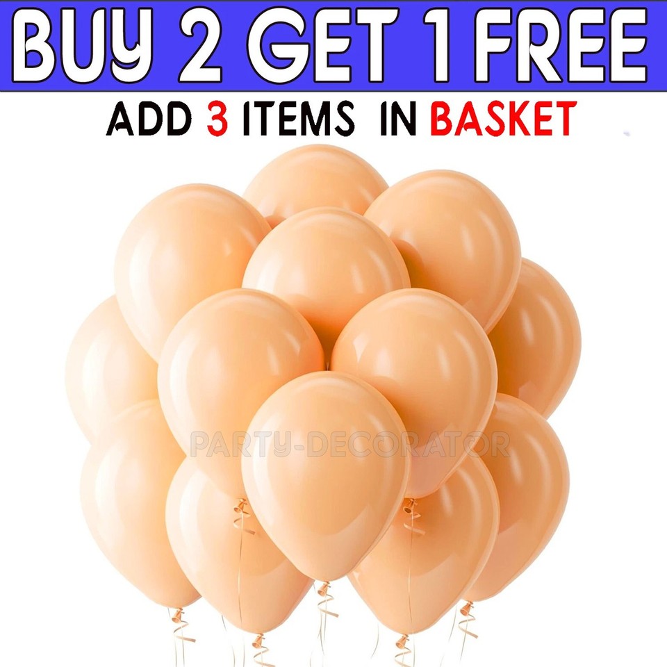 100 X Latex PASTEL BALOON BALLONS helium BALLOONS Quality Party ...