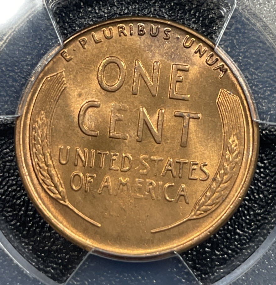 1934 D Lincoln Wheat Cent 1c PCGS MS65RD Denver Beautiful Red Cent E307 ...