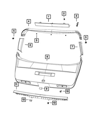 Genuine Mopar Lift-Gate Trim Panel Plug 1MK96DX9AA | eBay
