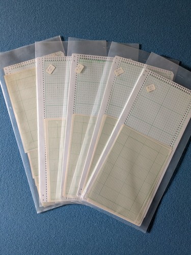 Knitting Machine Blank Punch Cards 5 sets of 10 | eBay