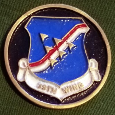 Awesome 1.5" USAF Military Challenge Coin 39th Wing | eBay