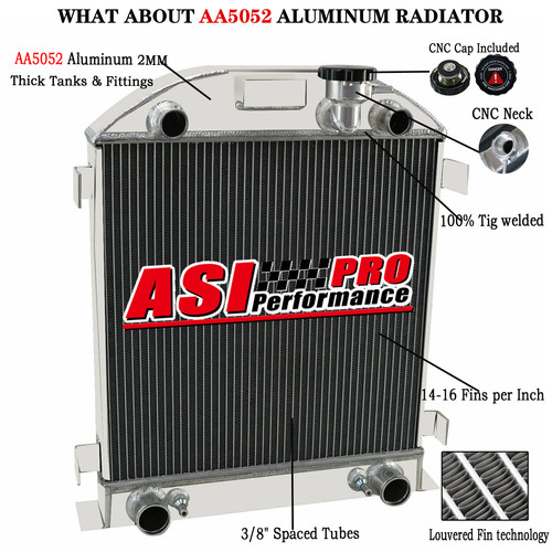3 Row Aluminum Radiator Fit 1928-1929 Ford Model A Flathead V8 -HOT! | eBay