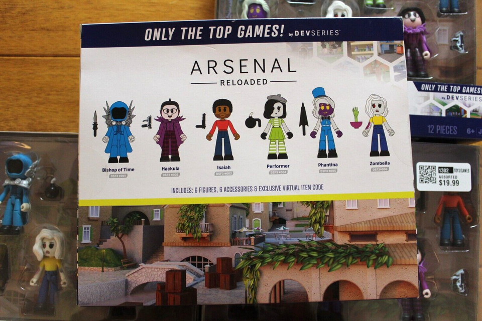 LOT OF 4 Roblox DevSeries ARSENAL RELOADED RIVALS Figure Set (12 pc ...