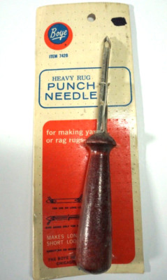 Vintage Boye Heavy Rug Punch Needle Tool 7420 For Making Yarn Or Rag ...