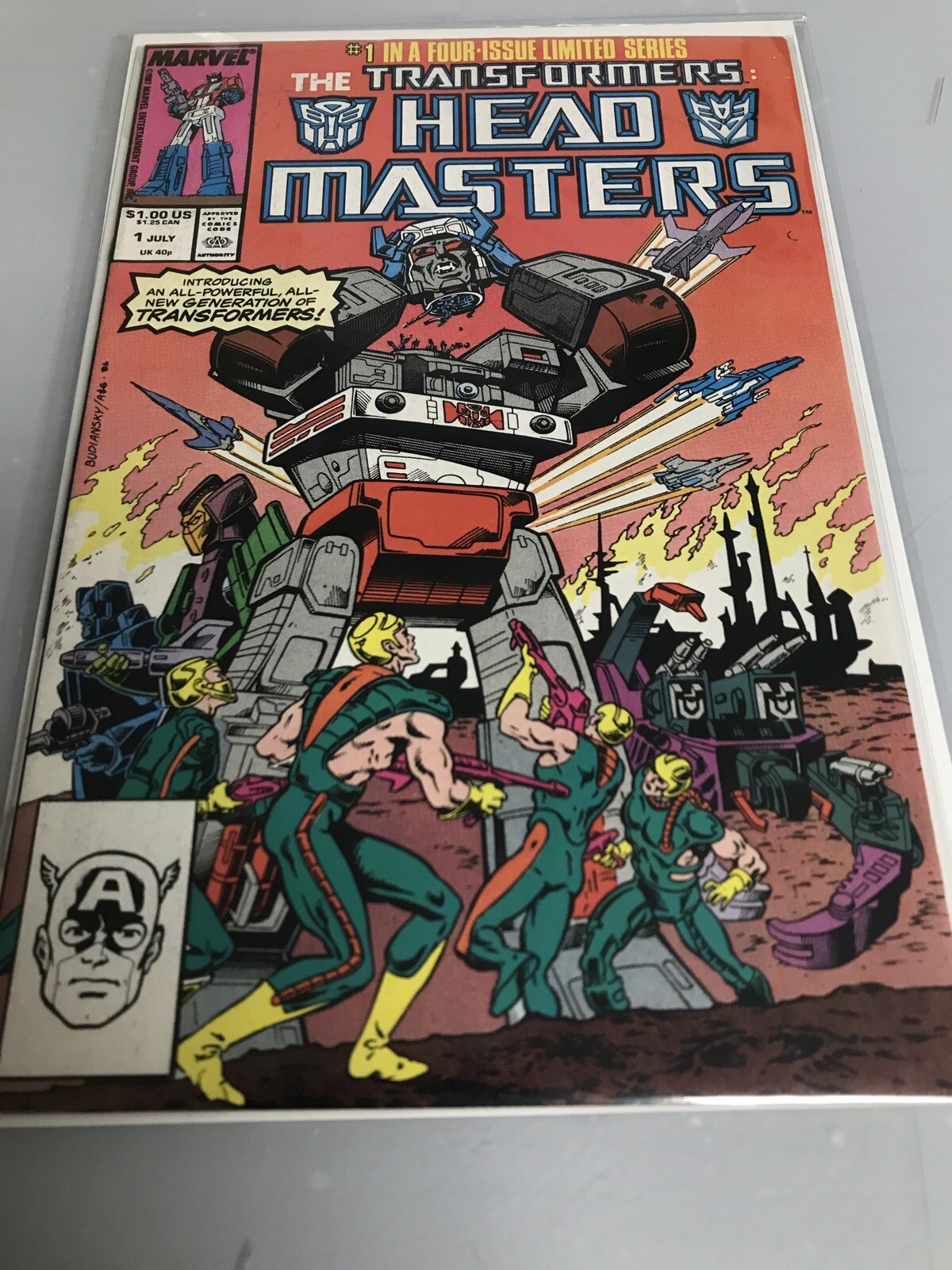 Transformers HeadMasters #1 (9.4-) G1 Series/Marvel Comics/Budiansky | eBay