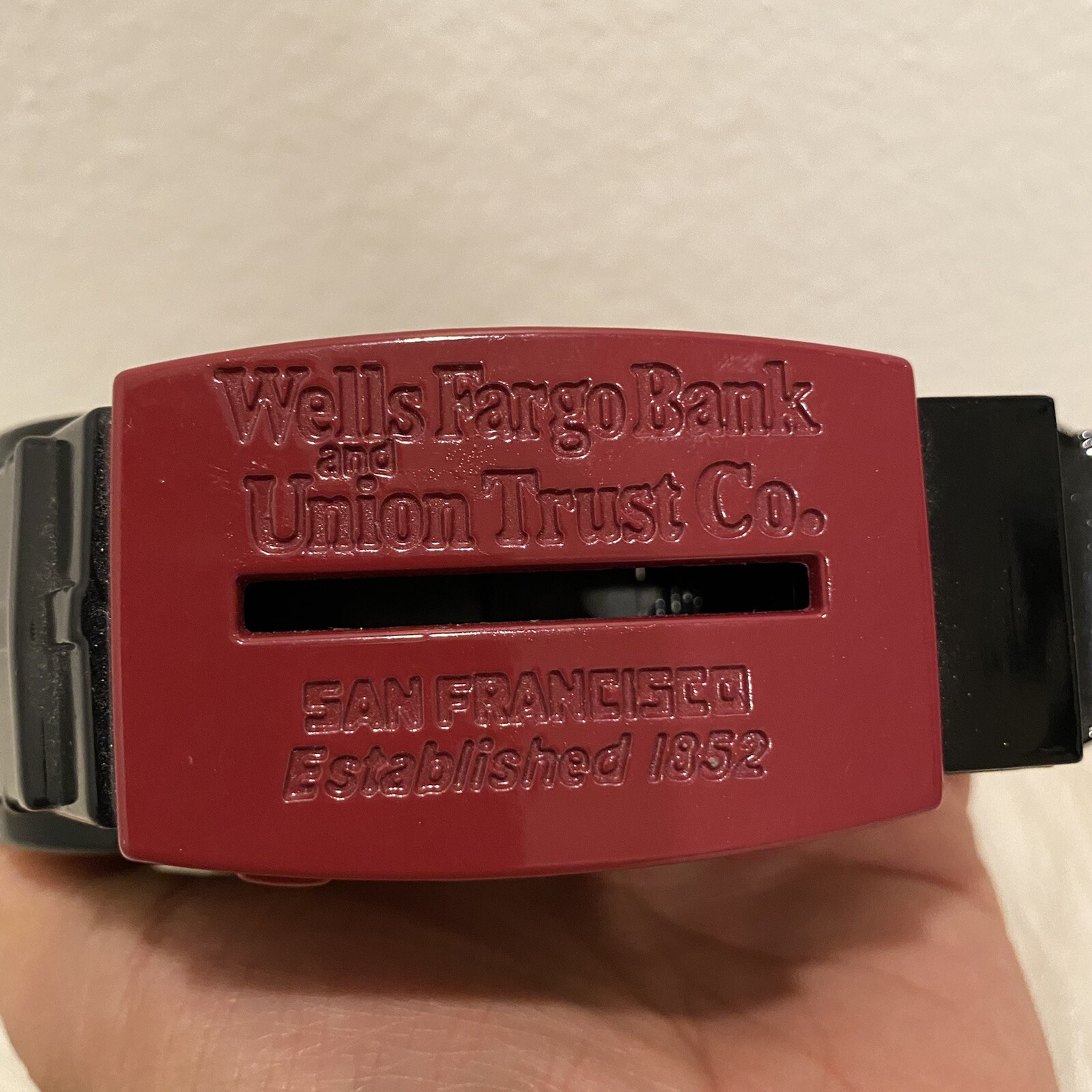 L👀K Vintage Wells Fargo Wagon Stagecoach Cast Iron Coin Bank No Key. | eBay