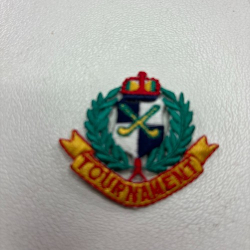 Small GOLD TOURNAMENT CREST Patch Applique Clothing Embellishment T066 ...