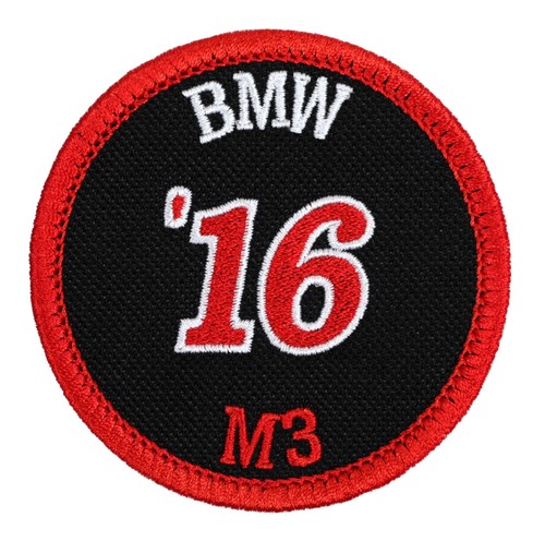 2016 BMW M3 Embroidered Patch Black/Red Iron-On Sew-On Hat Jacket ...